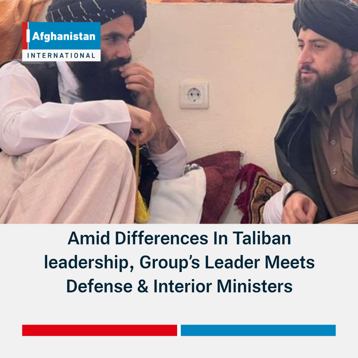 Amid Differences In Taliban leadership, Group’s Leader Meets Defense ...