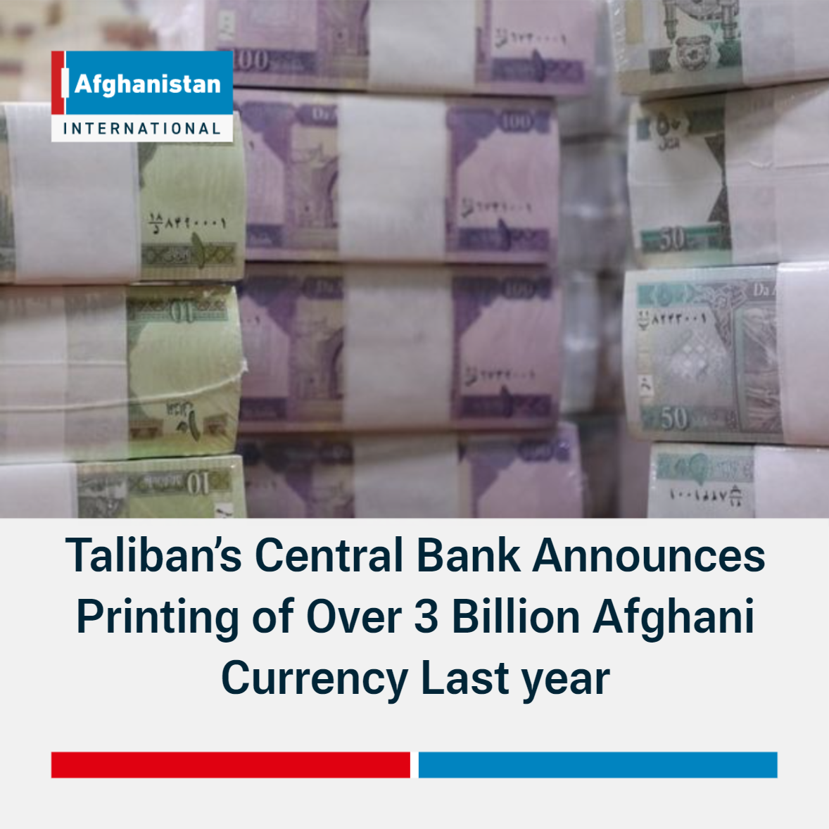 Taliban’s Central Bank Announces Printing of Over 3 Billion Afghani ...