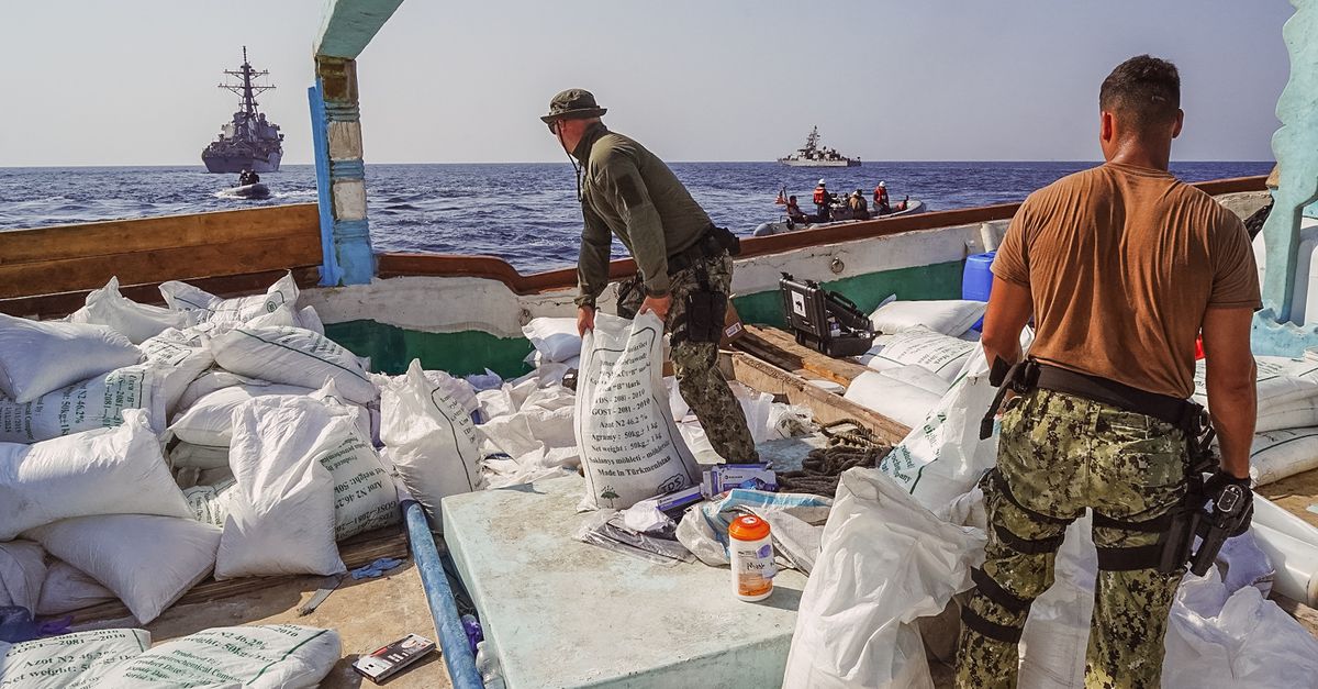 US Navy Intercepts ‘Massive’ Cargo Of Explosives On Vessel From Iran