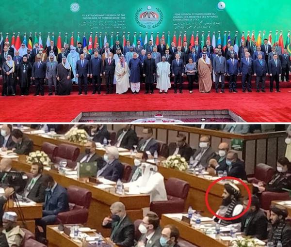 عکس جمعی کنفرانس اسلامآباد بدون وزیر خارجه و بیرق طالبان