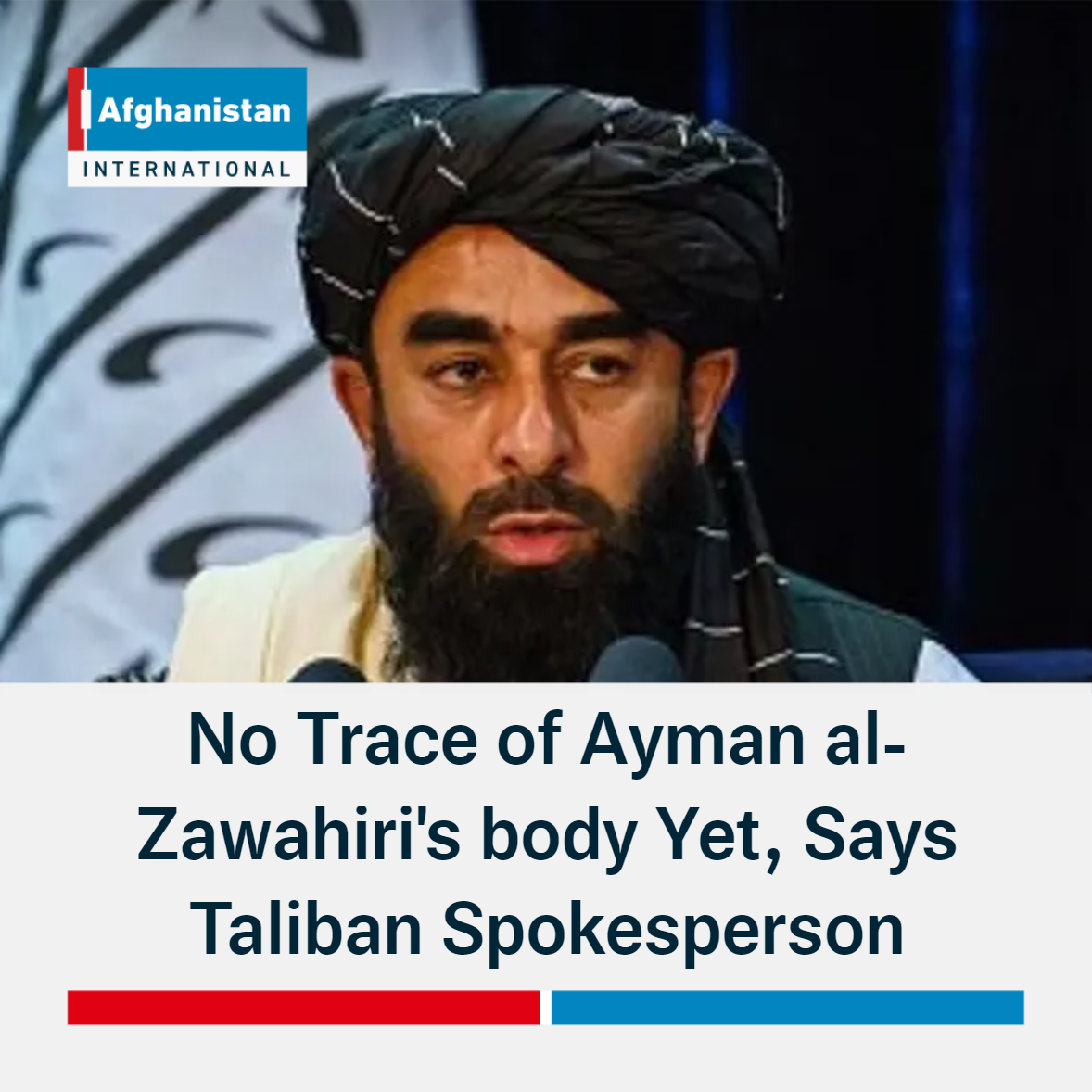 No Trace of Ayman al-Zawahiri's body Yet, Says Taliban Spokesperson